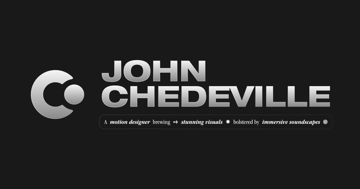 John Chedeville — Portfolio